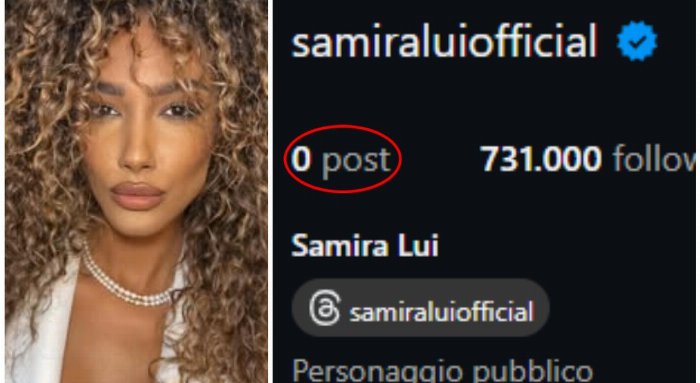 Samira Lui cancella Instagram dopo le accuse di Fabrizio Corona